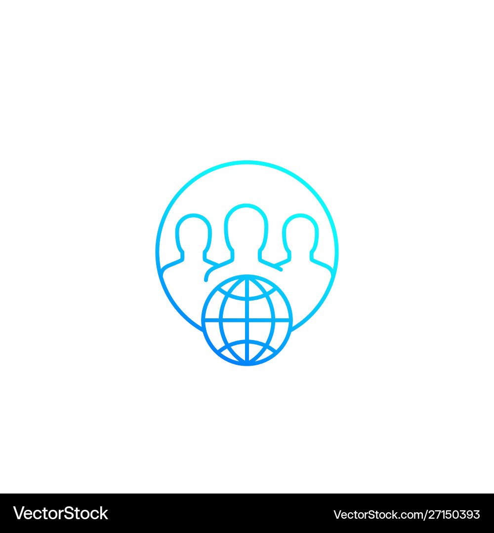 Global Connection Icon Royalty Free Vector Image