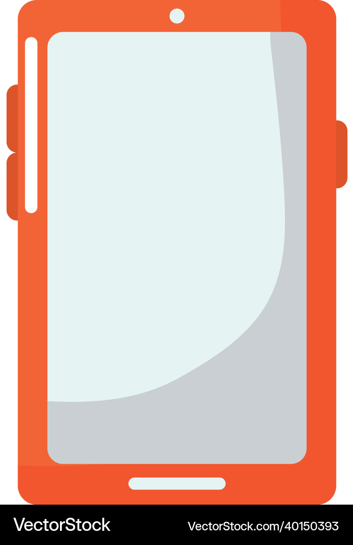 Great red smartphone Royalty Free Vector Image