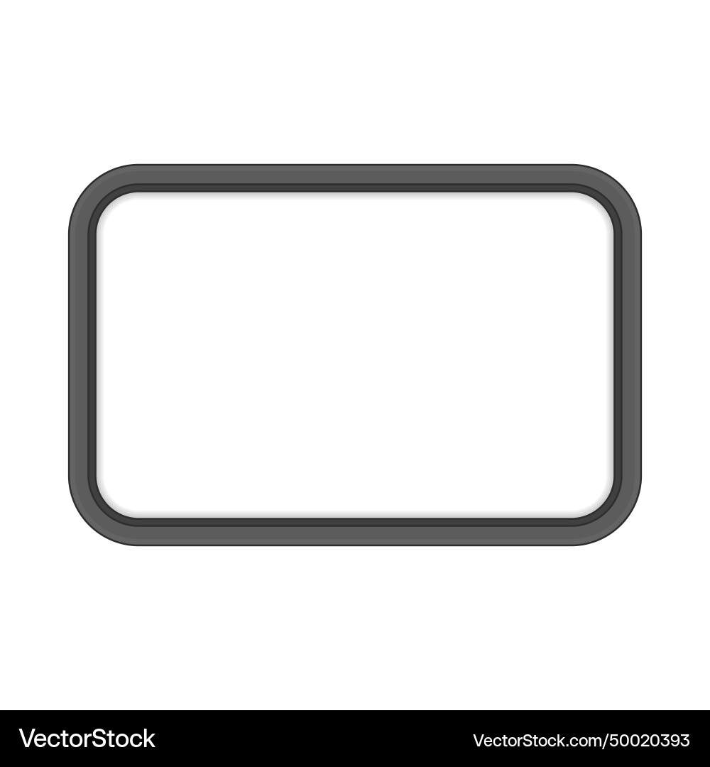 Signage light box in realistic style signboard Vector Image