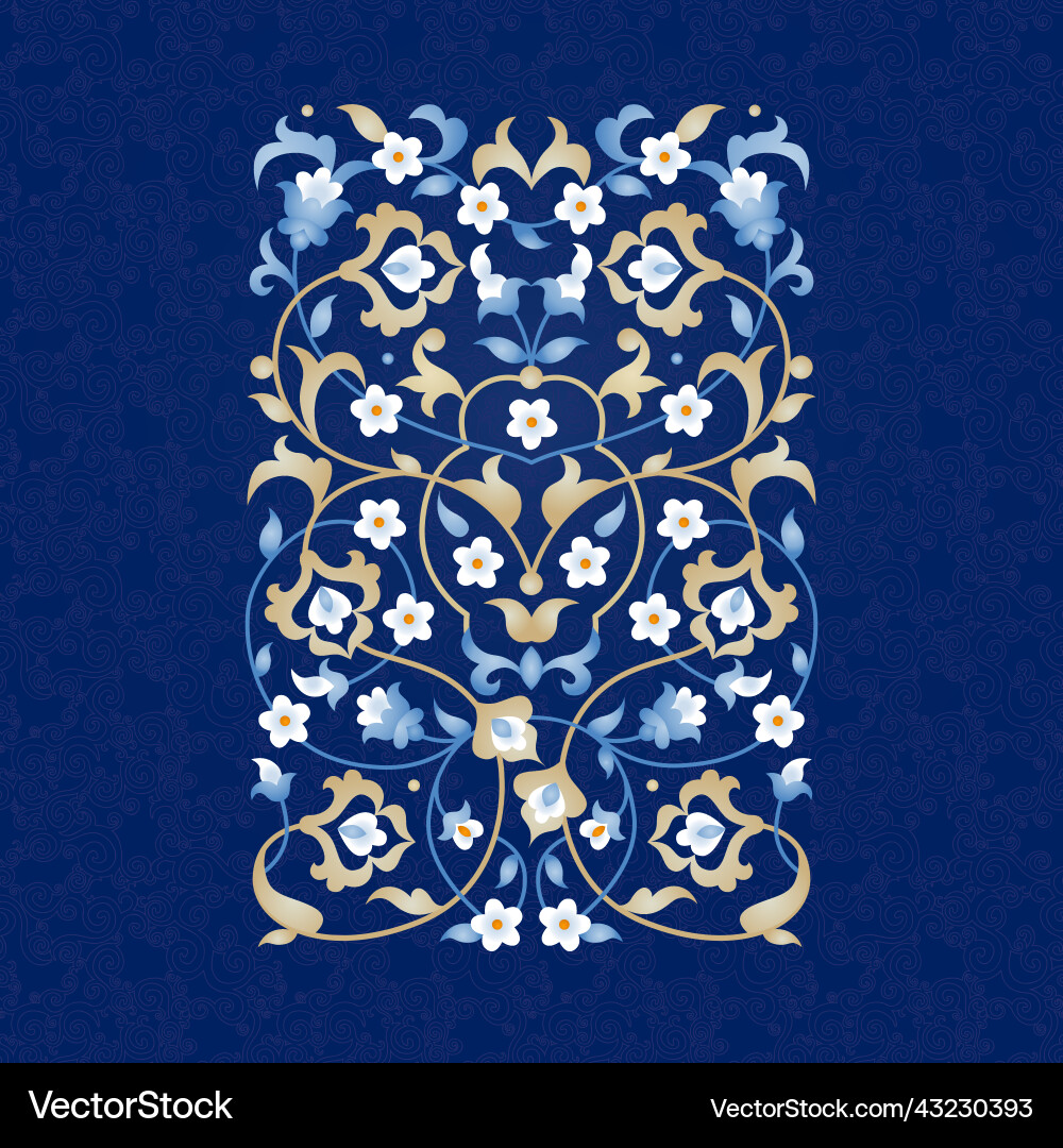 Vintage pattern in eastern style Royalty Free Vector Image