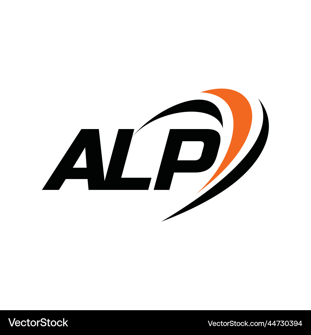 Alp monogram logo Royalty Free Vector Image - VectorStock