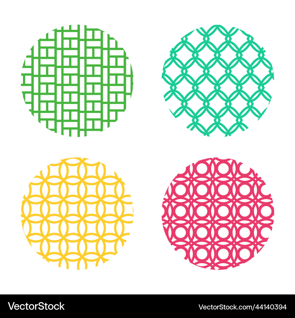 Circle line background pattern for the design Vector Image