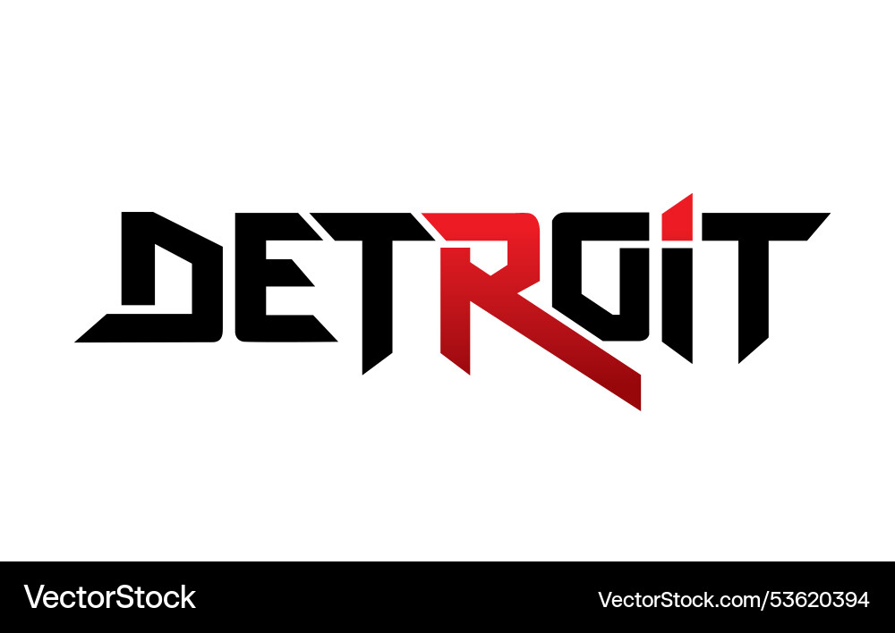 Detroit typography design Royalty Free Vector Image
