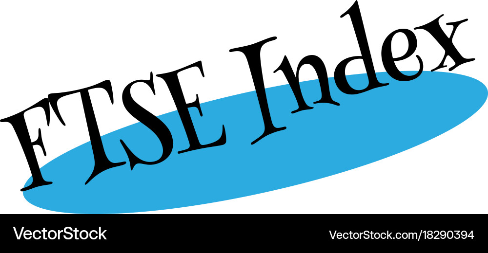 Ftse index rubber stamp Royalty Free Vector Image