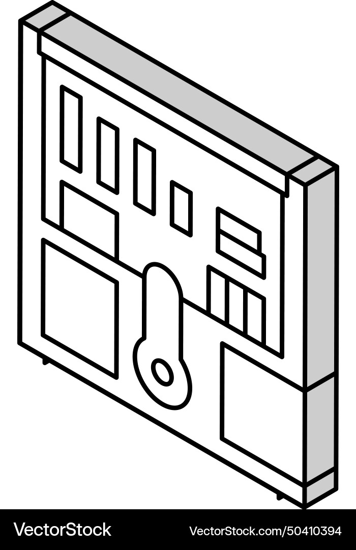 Medication storage pharmacist isometric icon Vector Image