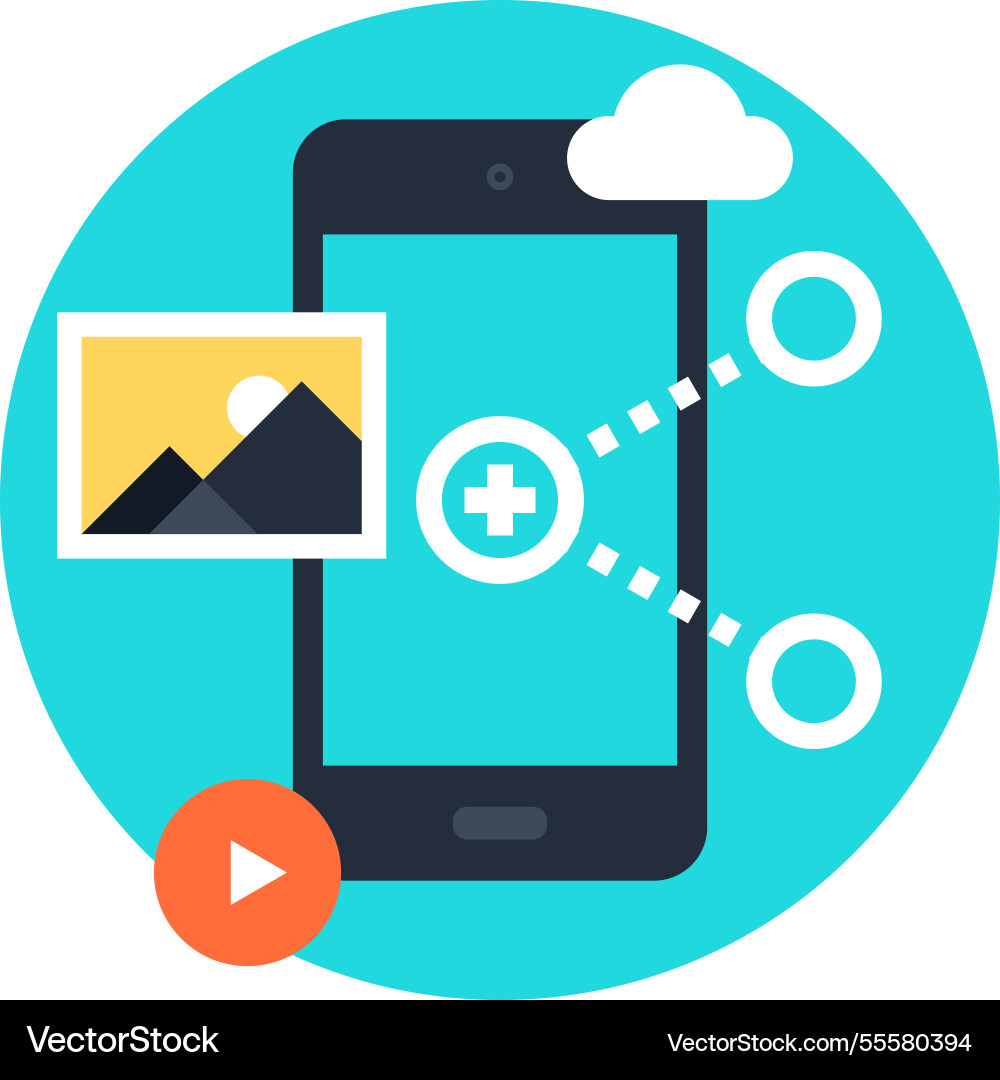 Share icon flat web icon Royalty Free Vector Image