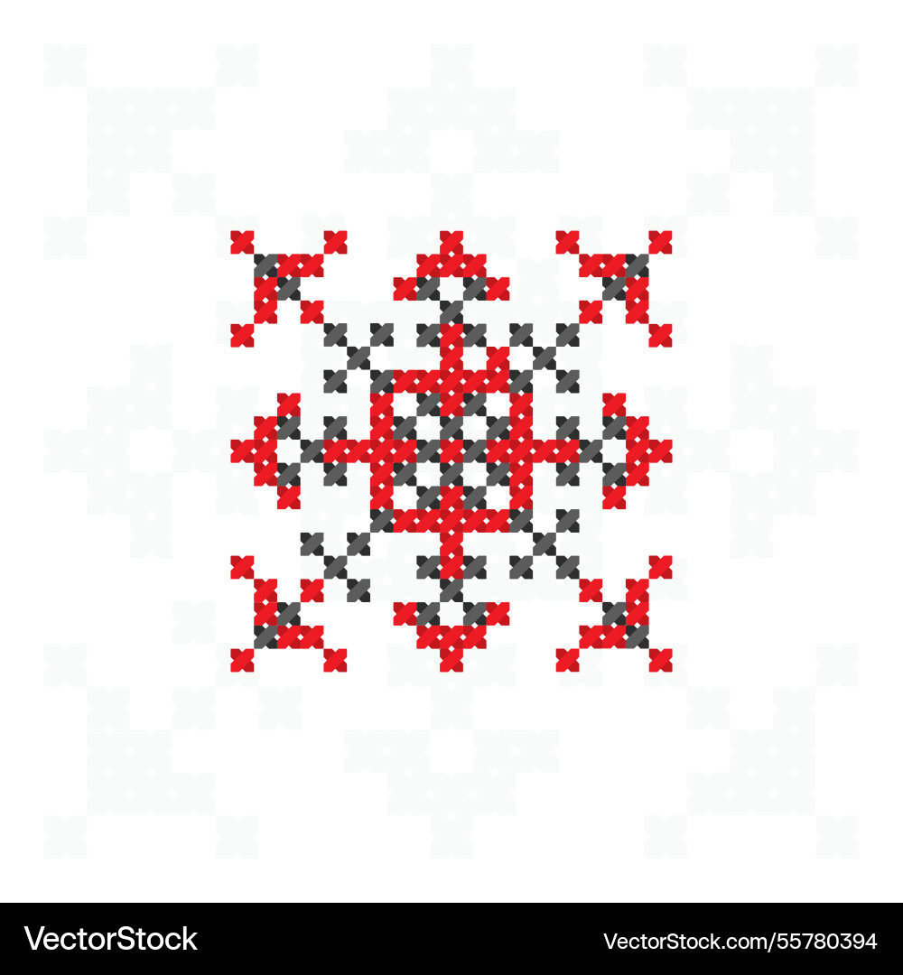 Ukrainian knitting pattern Royalty Free Vector Image