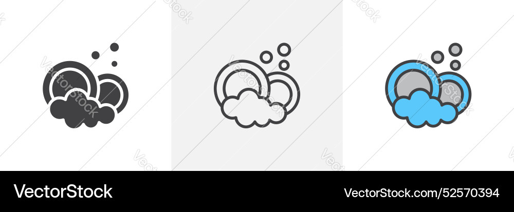 Washing dishes icon set on white background Vector Image