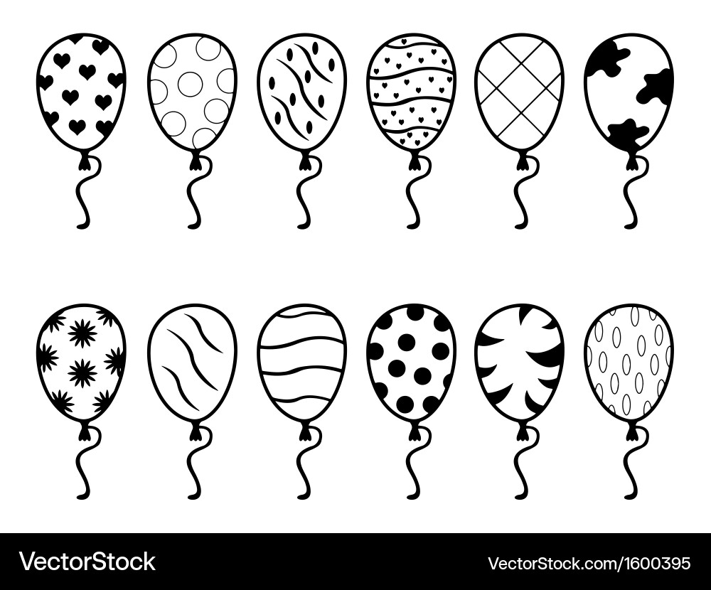 Balloons Royalty Free Vector Image - VectorStock