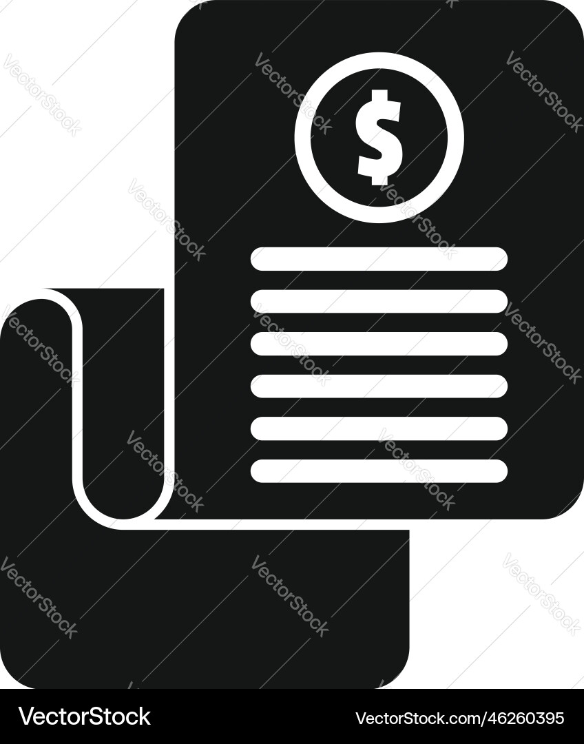 Compensation icon simple money benefit Royalty Free Vector