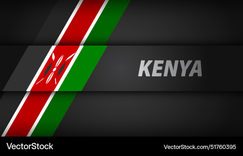 Edge background kenya graphic and label Royalty Free Vector