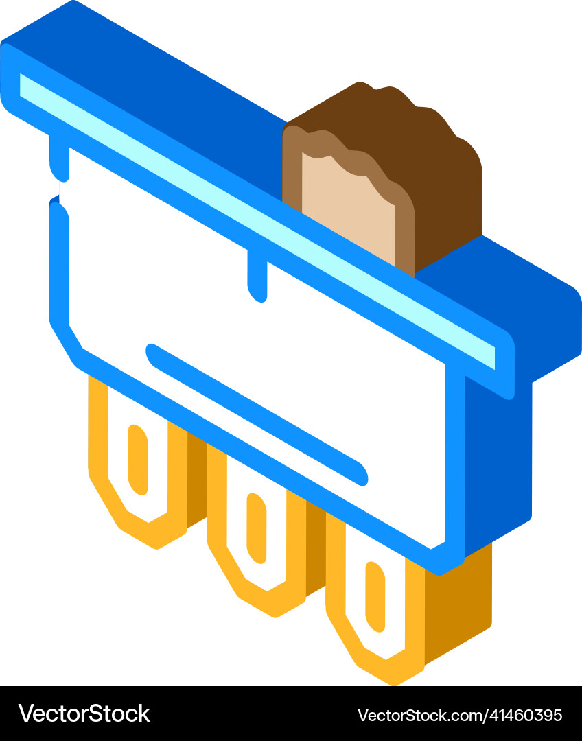 Single pole double throw electrical switch Vector Image