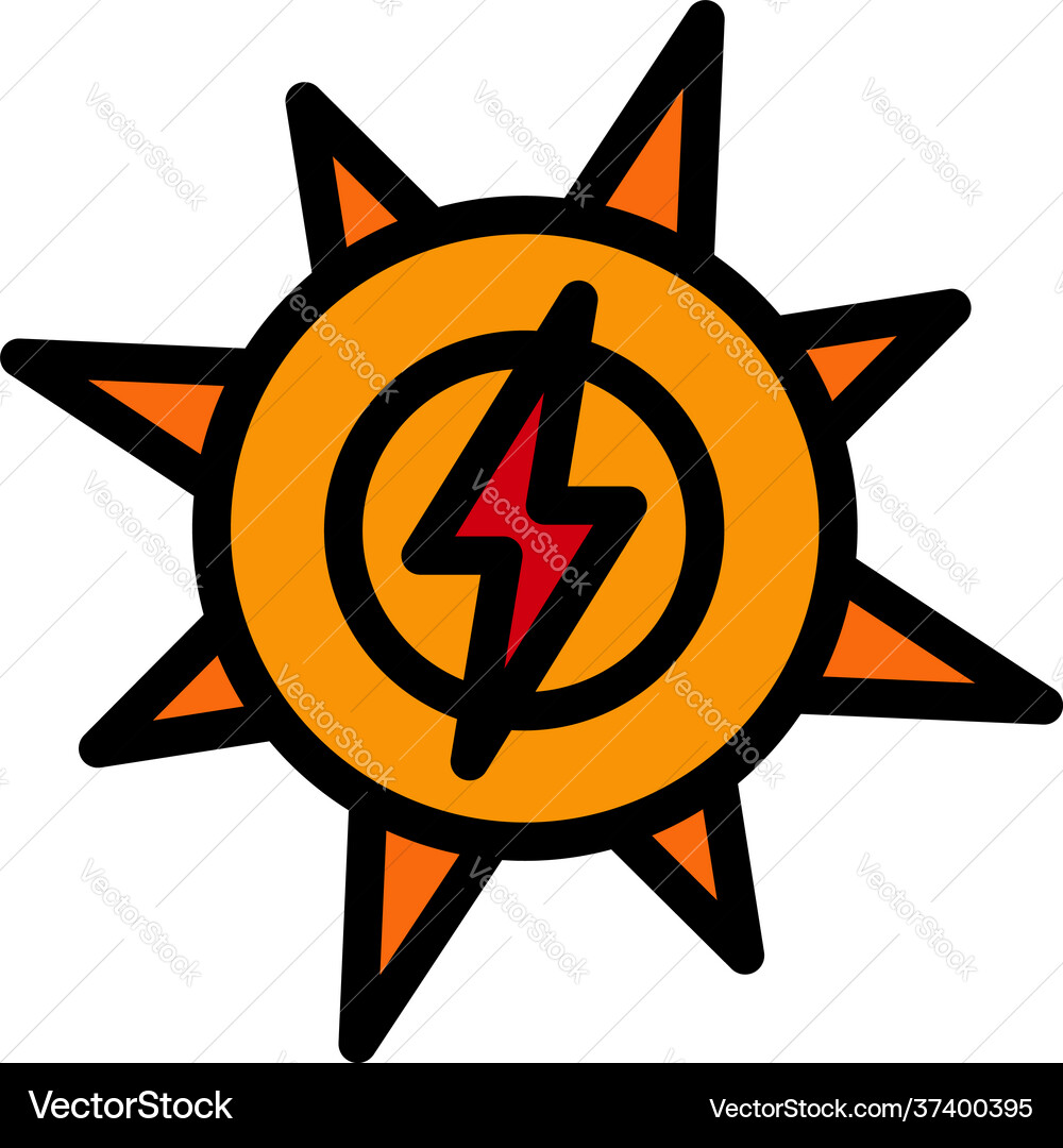 Solar energy icon Royalty Free Vector Image - VectorStock