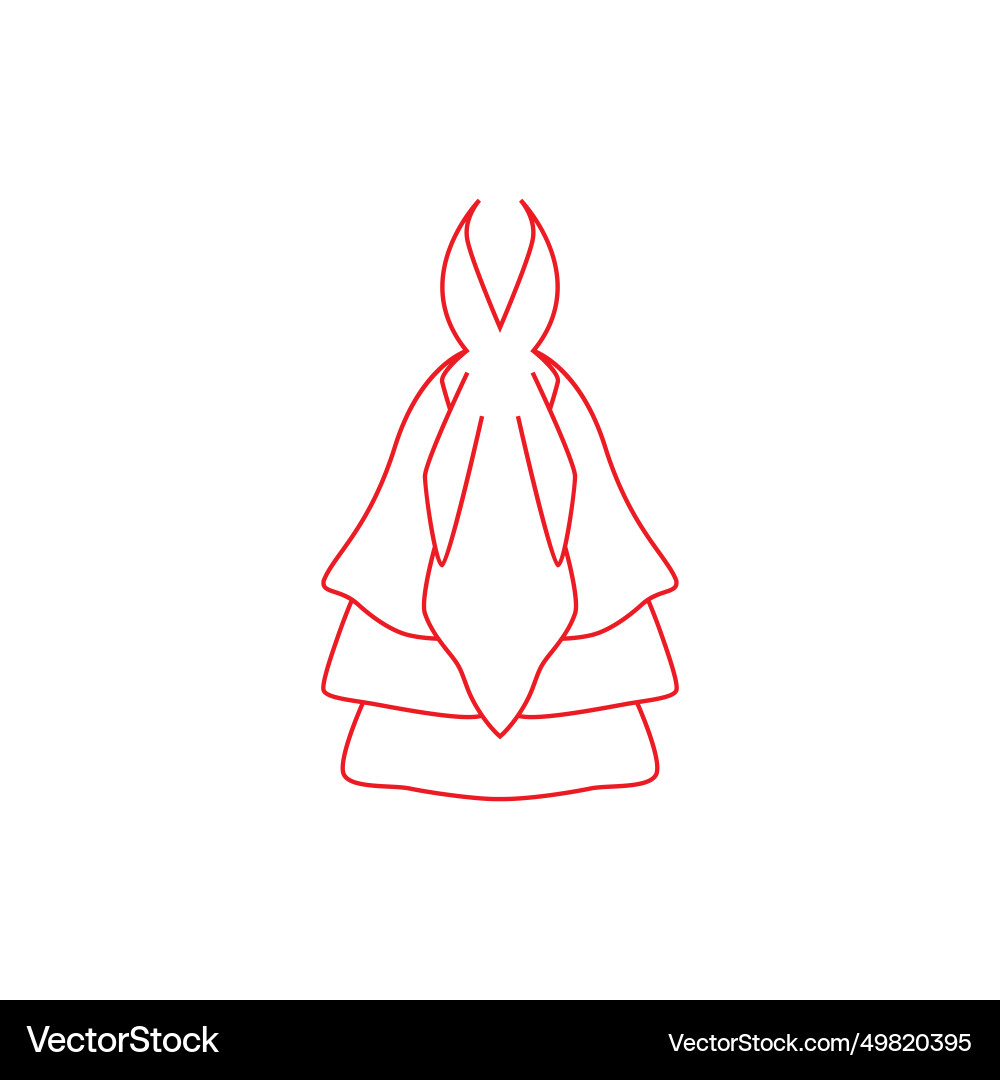 Traditional dress icon logo design – Free Vector | VectorStock