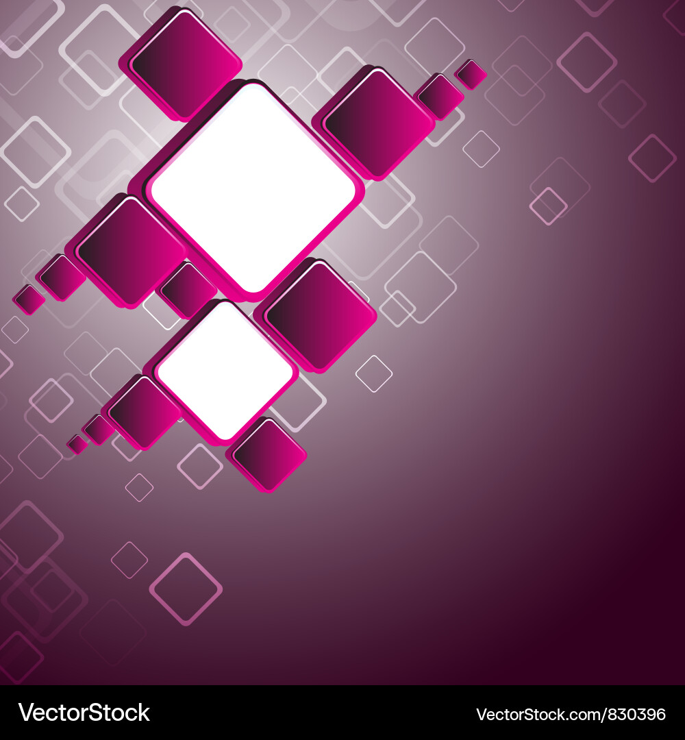 Abstract pink square background Royalty Free Vector Image