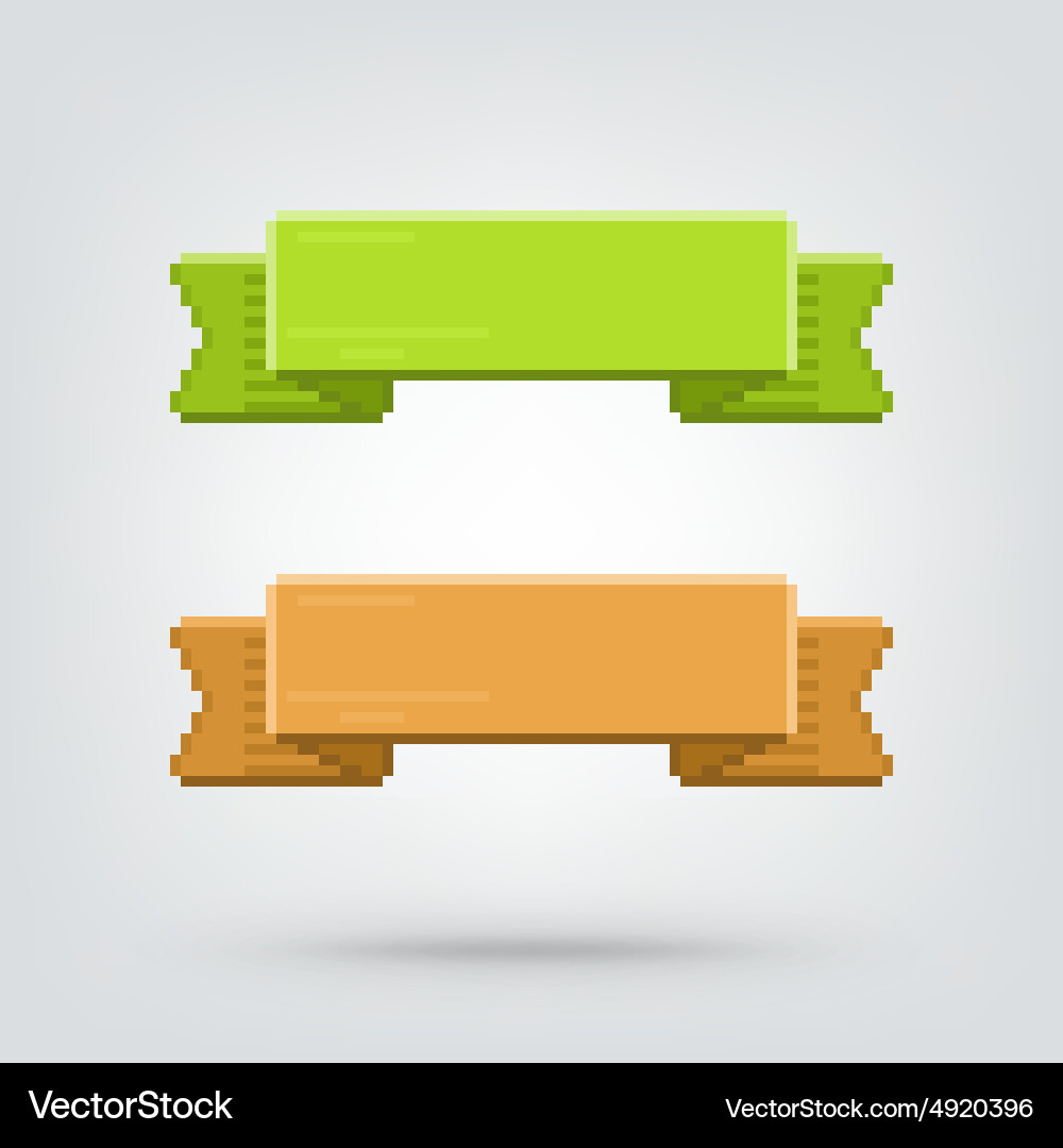 Banner of abstract pixel art Royalty Free Vector Image