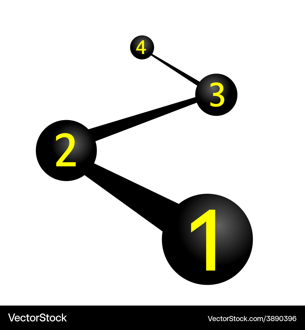 Kreis mit Zahlen Hintergrund Lizenzfreies Vektorbild