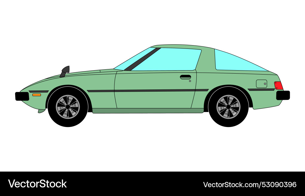 Mazda rx-7 1987 Royalty Free Vector Image - VectorStock