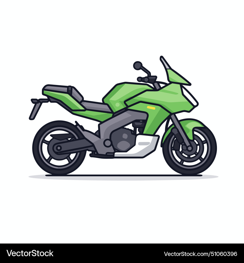Motor bike isolated Royalty Free Vector Image - VectorStock