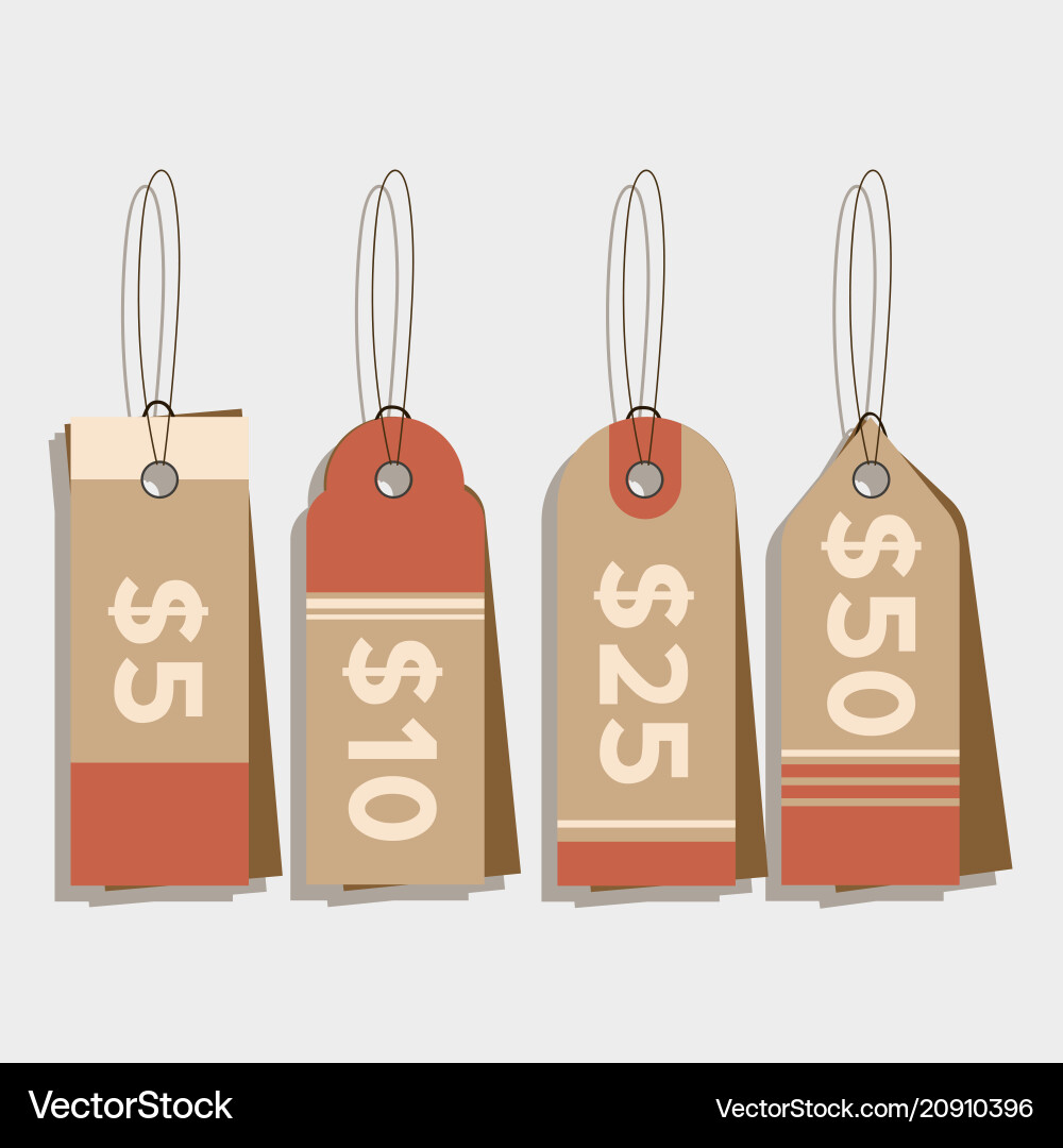Price tag Royalty Free Vector Image - VectorStock