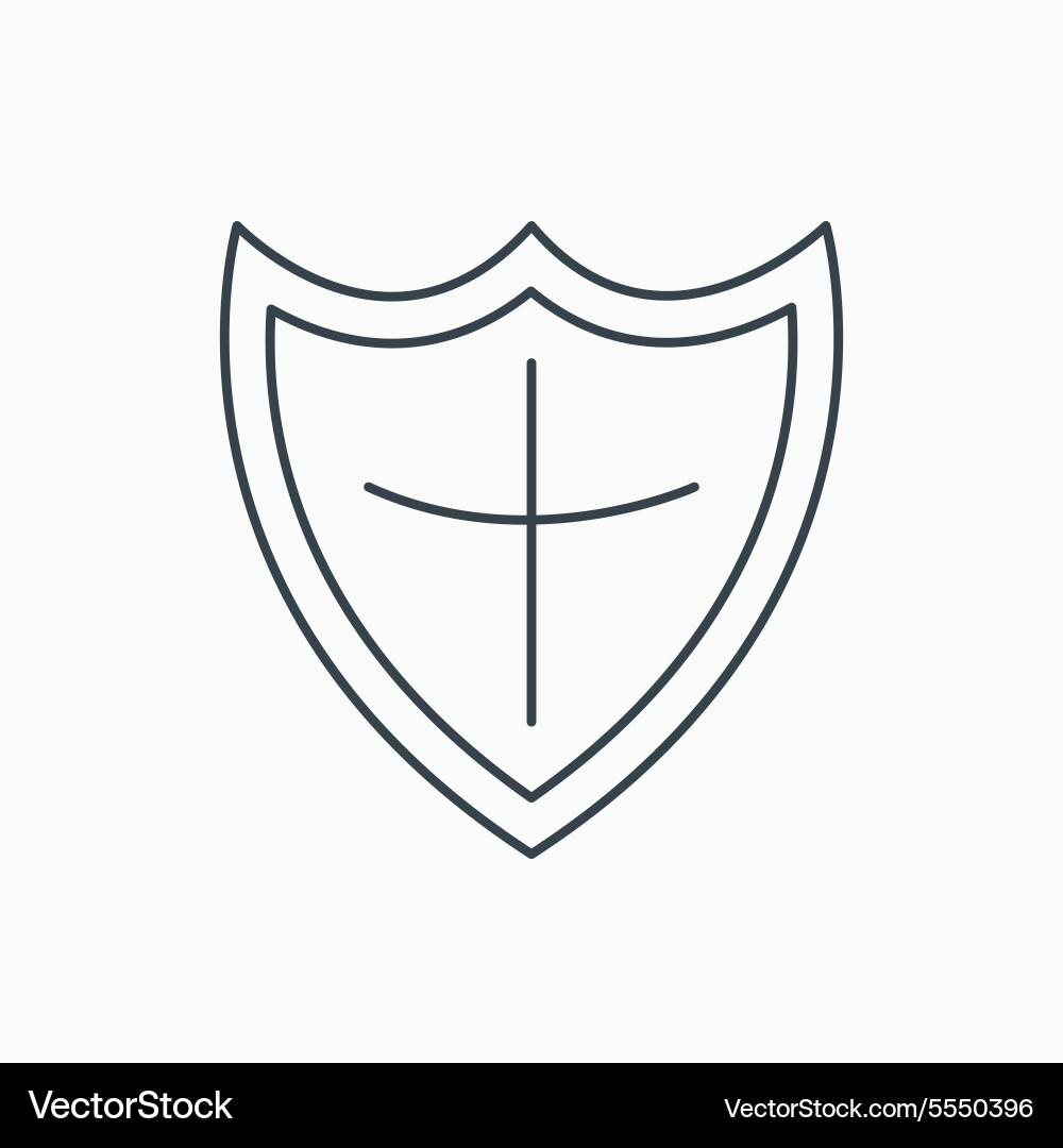 Shield icon protection sign Royalty Free Vector Image