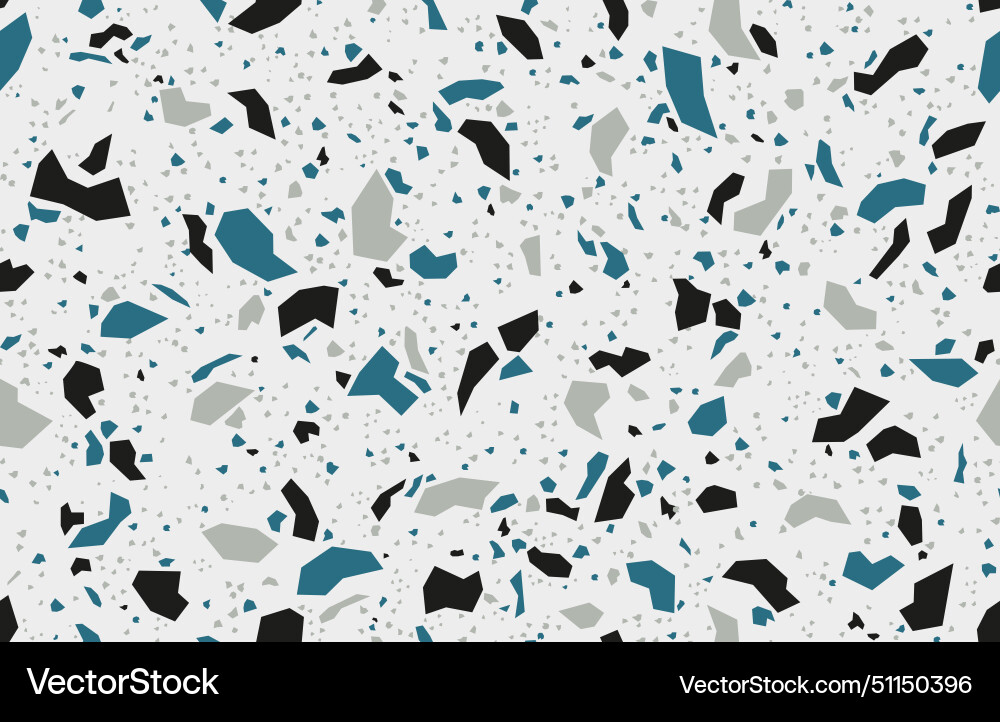 Stone terrazzo mosaic tile pattern marble floor Vector Image