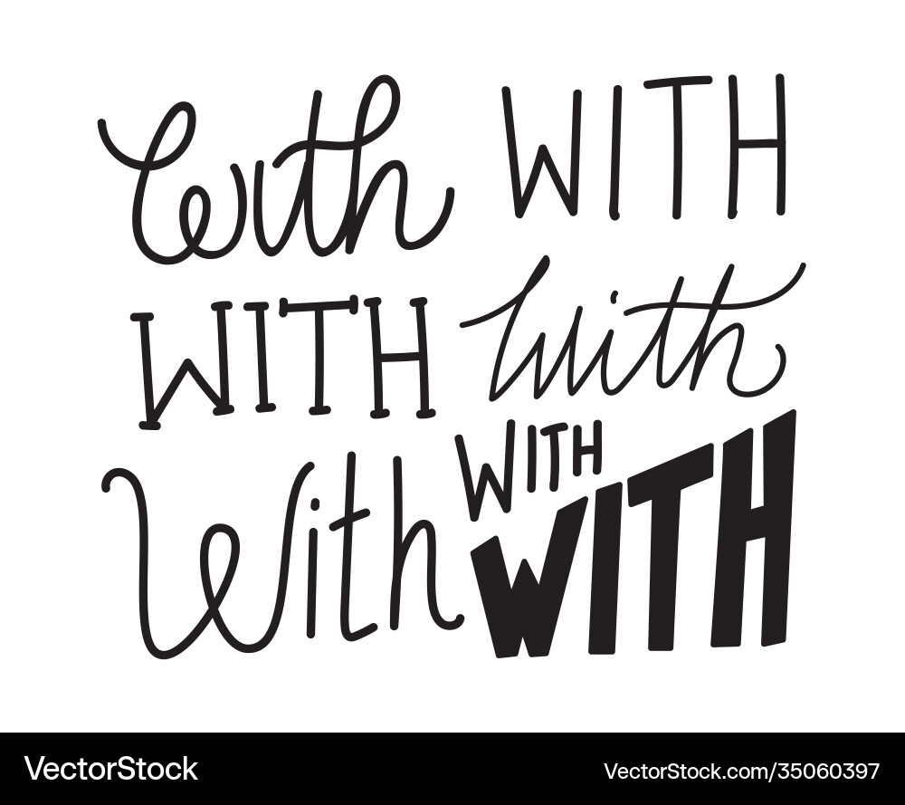 Bundle catchwords in white background Royalty Free Vector