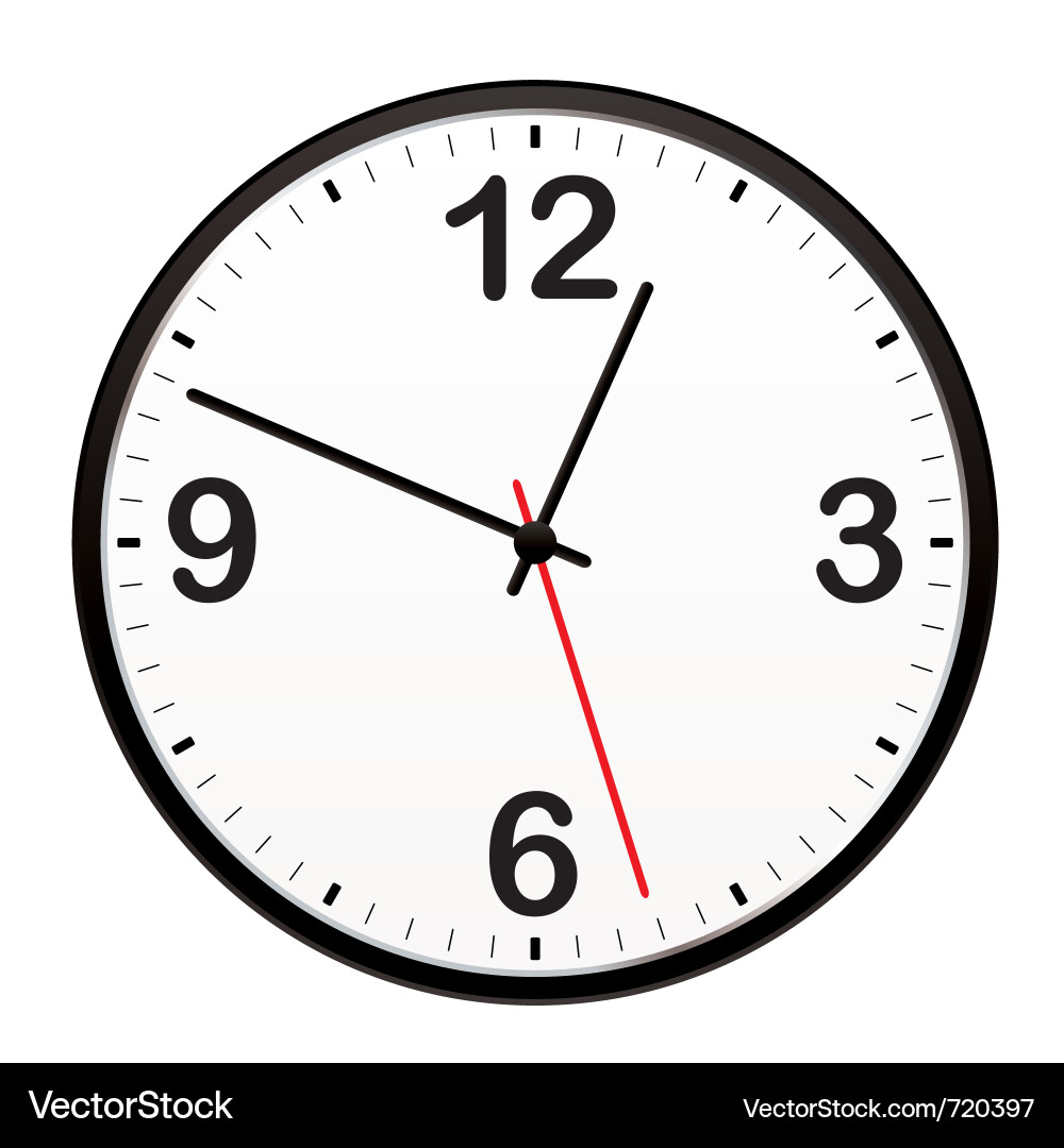 Clock Royalty Free Vector Image - VectorStock