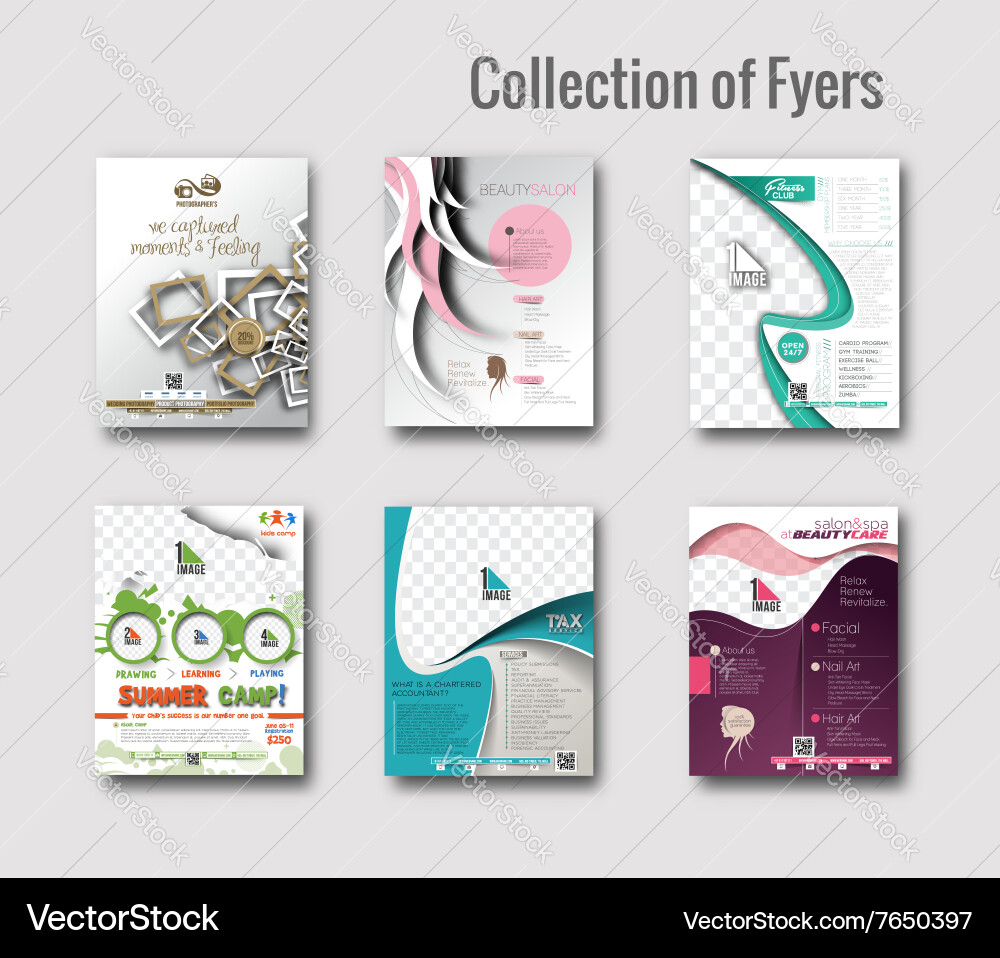 Flyer poster design Royalty Free Vector Image - VectorStock