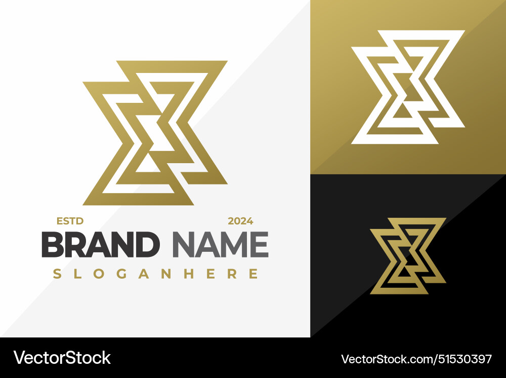 Letter xx monogram logo design symbol icon Vector Image