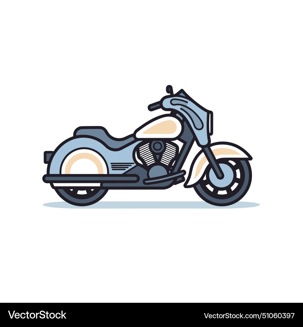 Motor bike isolated Royalty Free Vector Image - VectorStock