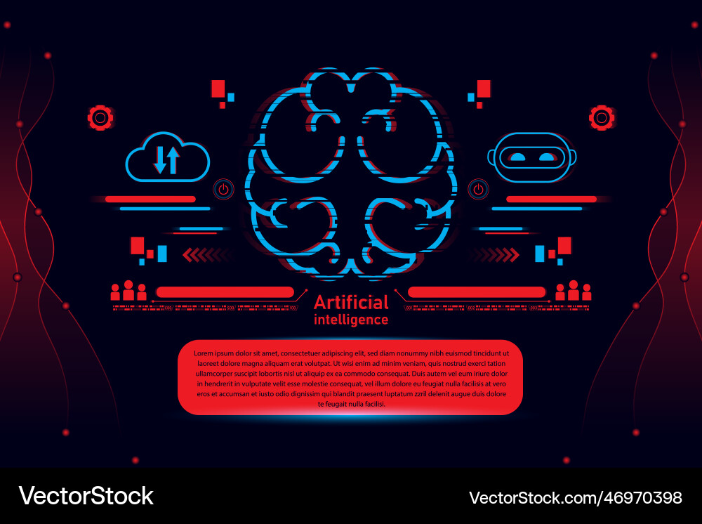 Artificial Intelligence And Data Science Icon Vector Image 