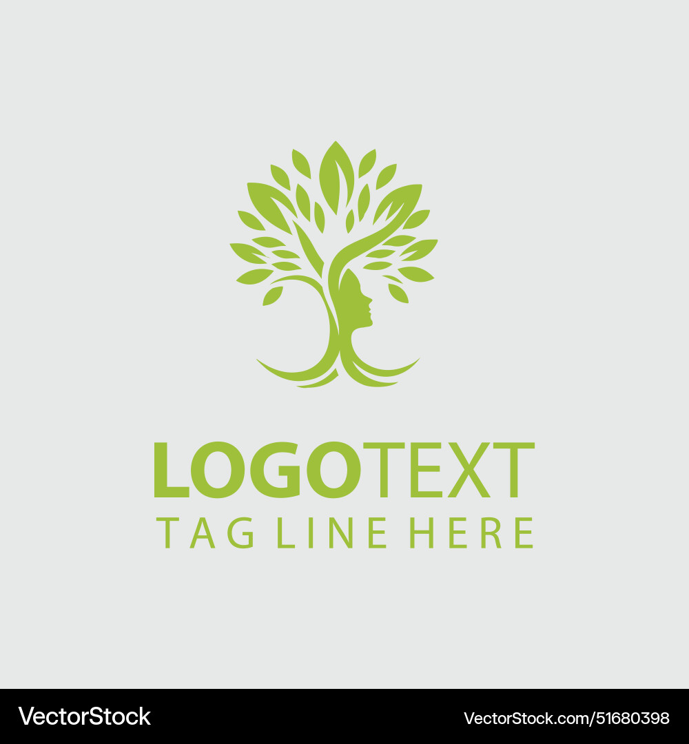 Green tree logo Royalty Free Vector Image - VectorStock