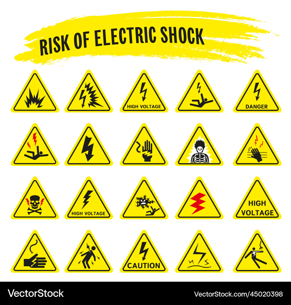 Danger High Voltage Signs