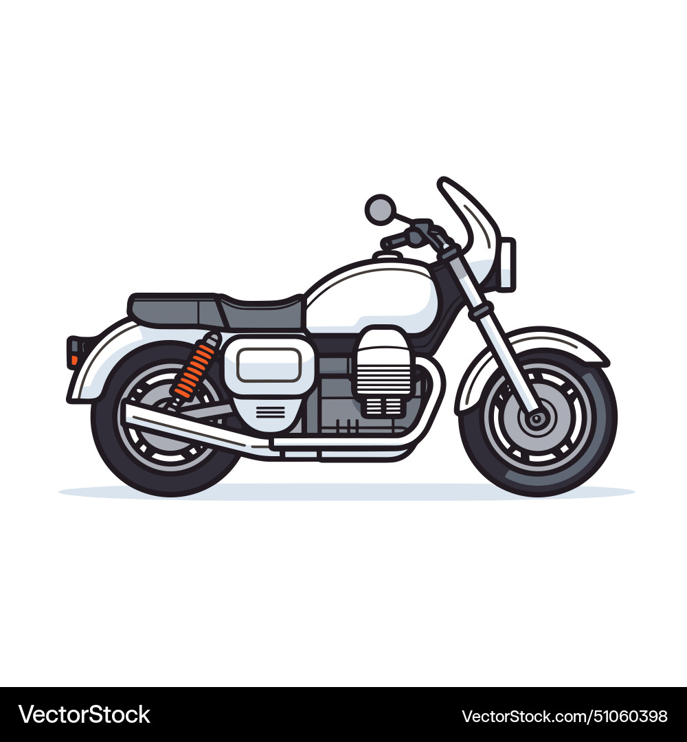 Motor bike isolated Royalty Free Vector Image - VectorStock