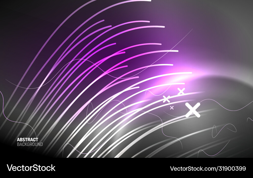 Abstract background - neon line design Royalty Free Vector