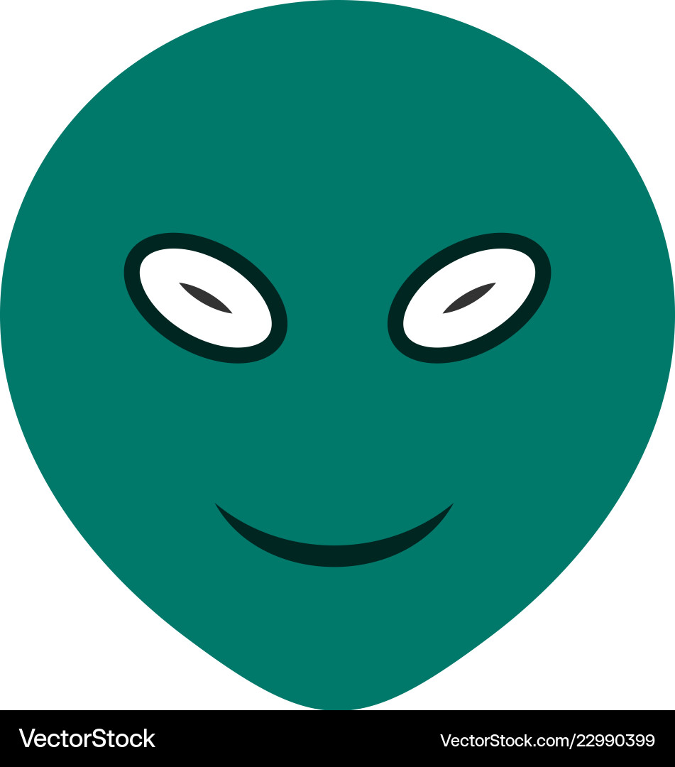 Alien emoji icon Royalty Free Vector Image - VectorStock