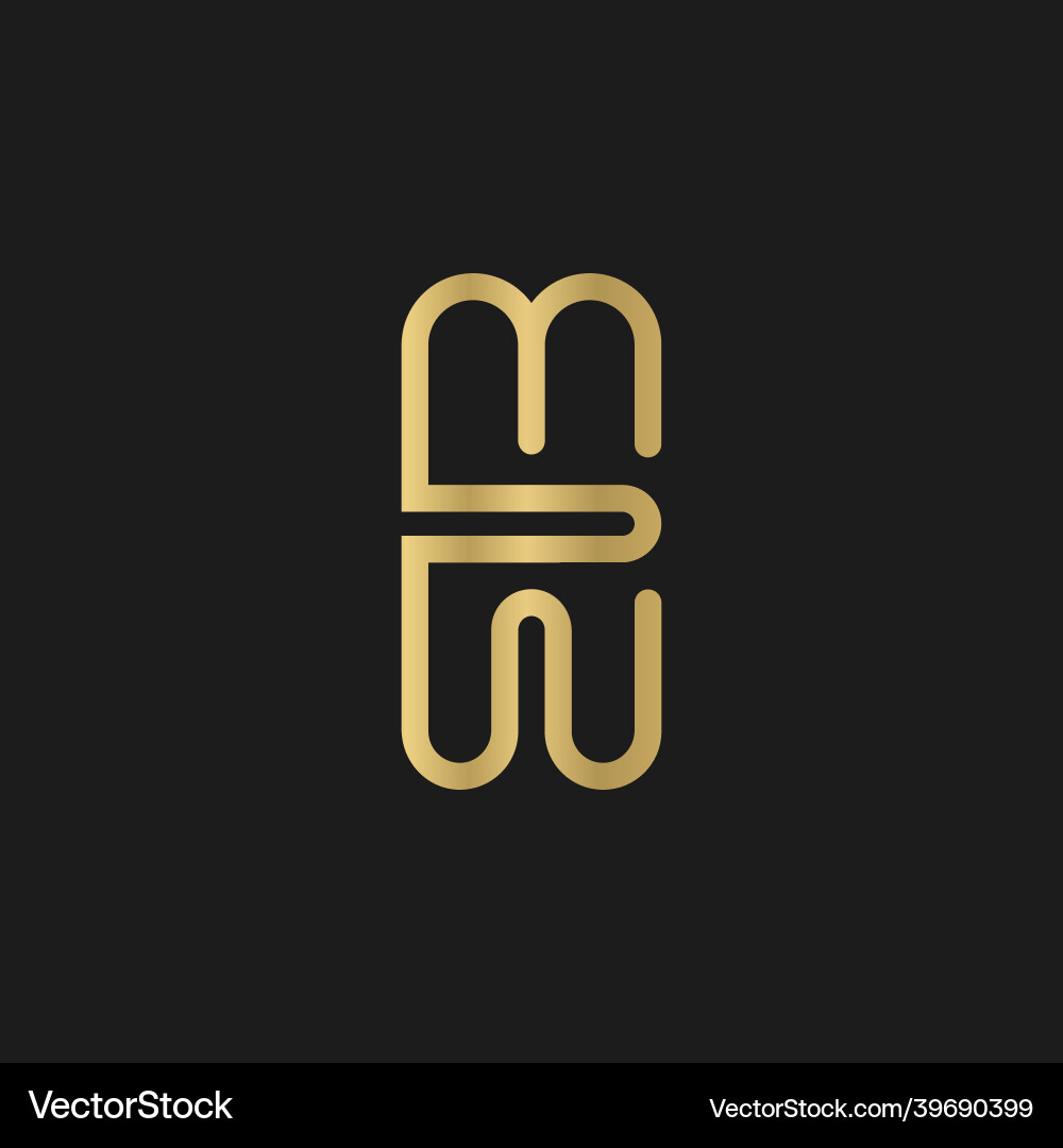 Alphabet initials logo wb w and b Royalty Free Vector Image