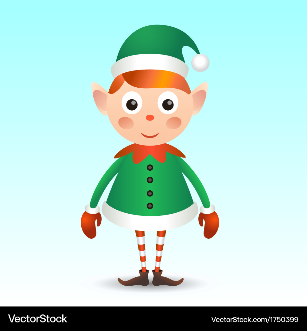 Christmas elf Royalty Free Vector Image - VectorStock