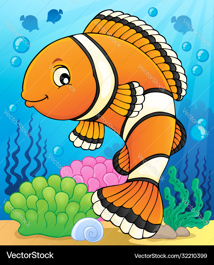 Clownfish topic image 2 Royalty Free Vector Image
