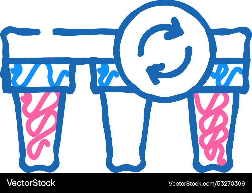 Filter replacement icon doodle Royalty Free Vector Image