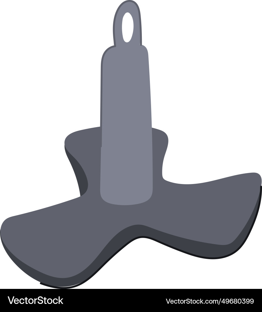 Navy boat anchor cartoon Royalty Free Vector Image