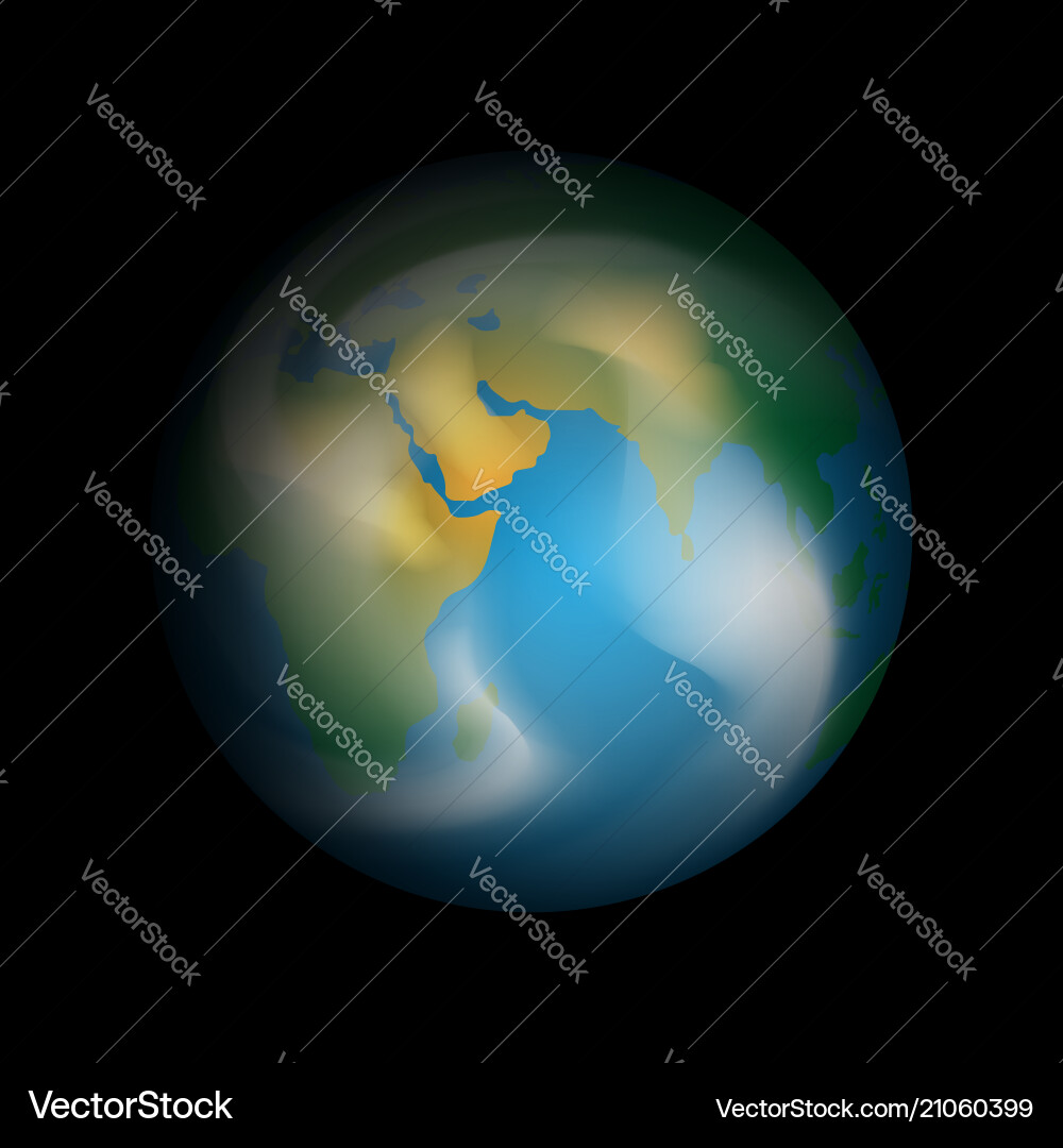 Planet earth Royalty Free Vector Image - VectorStock