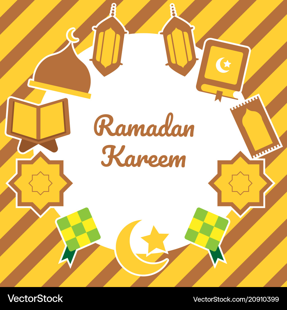 Ramadhan template Royalty Free Vector Image - VectorStock