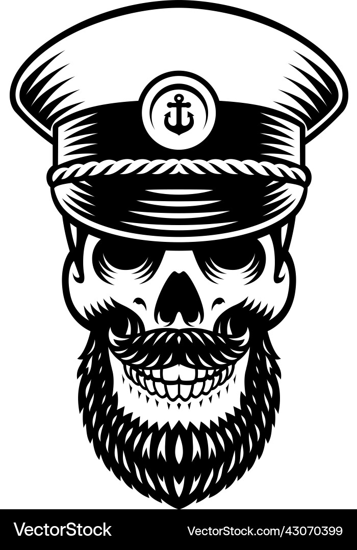 Sailor skull Royalty Free Vector Image - VectorStock