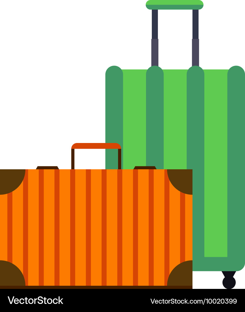 Travel suitcase Royalty Free Vector Image - VectorStock