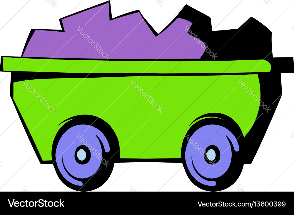 Trolley icon cartoon Royalty Free Vector Image