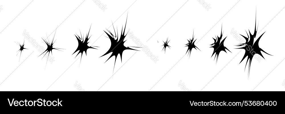 Comic explosion game animation asset Royalty Free Vector