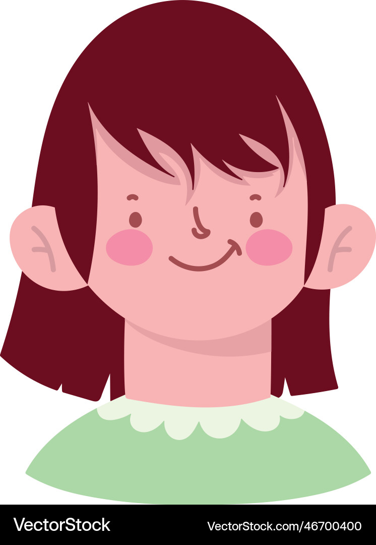 Cute children smiling Royalty Free Vector Image