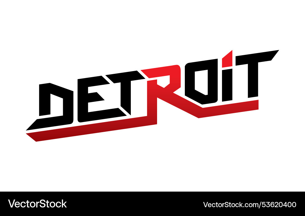 Detroit typography design Royalty Free Vector Image